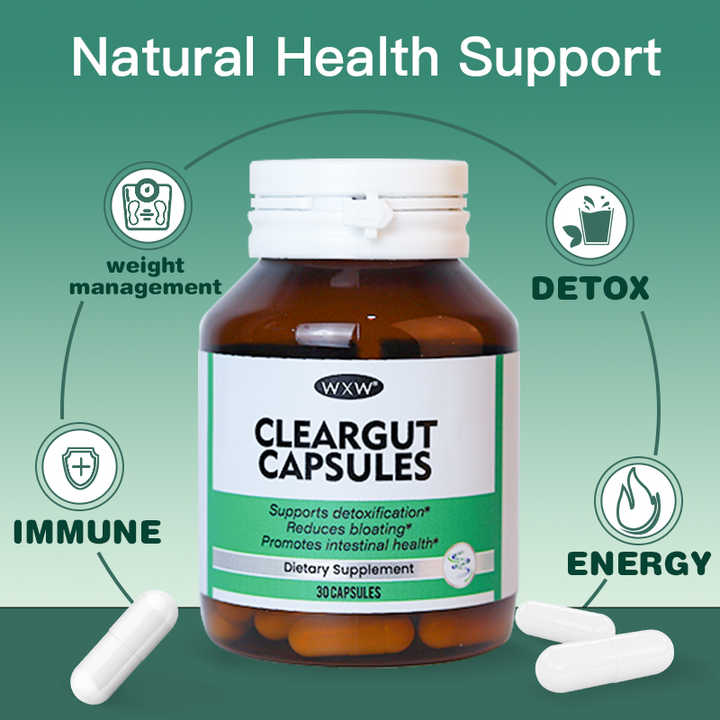 Stock WXW Natural Clear Gut Capsules Supports Digestion Gut Cleanse ...