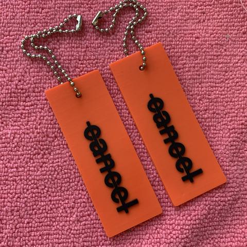 Embossed logo Transparent PVC Rubber Hangtag,rubber Swing Tag With ...
