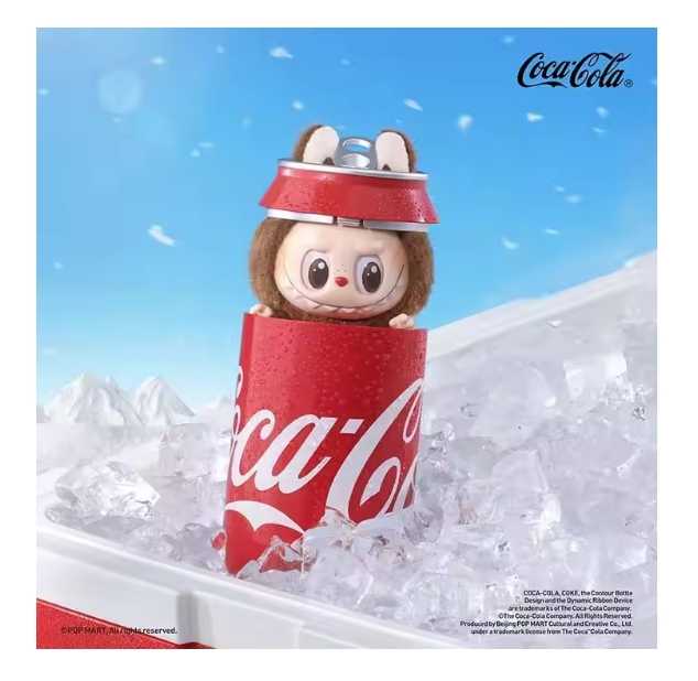 オリジナルLegit Popmart Labubu COCAA-COLAシリーズビニールフェイスブラインドミステリーボックスかわいいアクション ...