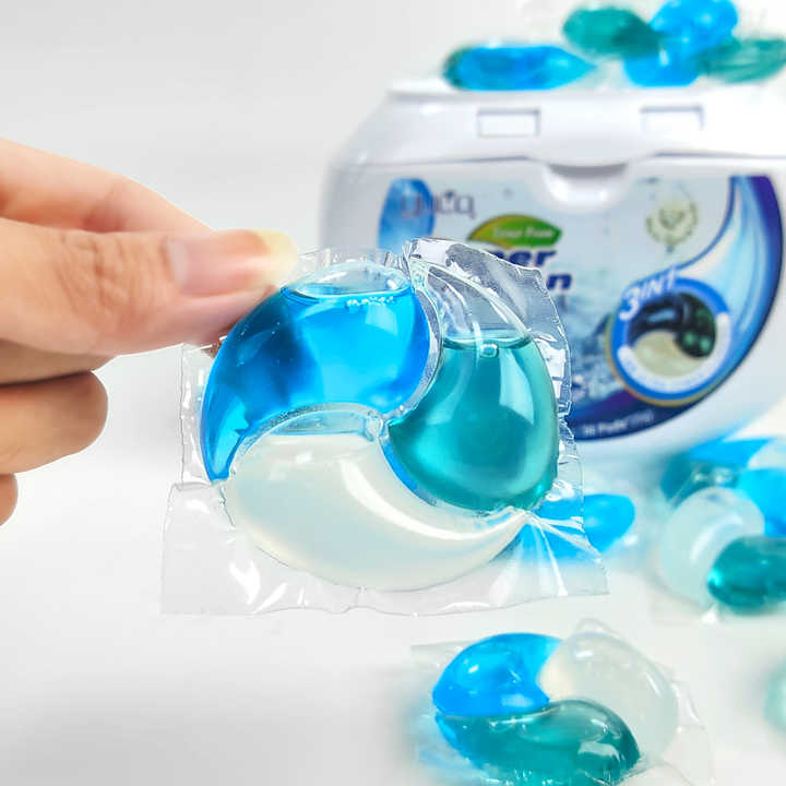 Laundry Washing Capsule Pod Stain Removal Detergent Capsule 3 in 1 ...