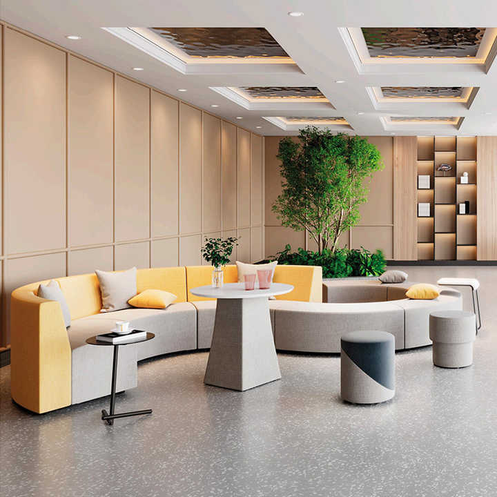 Modern S-shaped Public Area Sofa Library Modular Seating Sofa Set ...