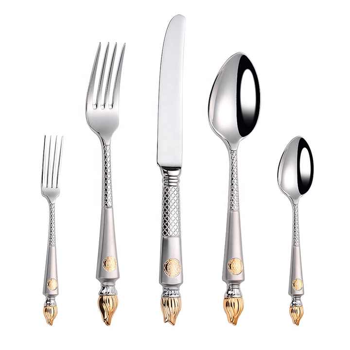 Royal Luxury Gold Cutlery Set - 18-10 Stainless Steel