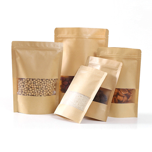 High-quality kraft paper bag with clear window In Many Fun Patterns ...