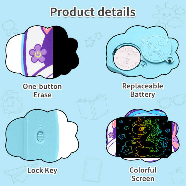 Paperless Painting Tools Unicorn Electronic Drawing Pad Kids Magic ...