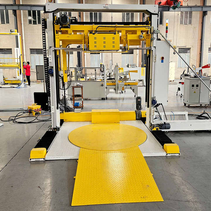 Strapper Wrapper Combination of Stretch Wrapper and Strapping ...