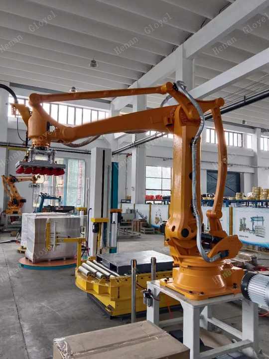 Industrial 20-50kg/bag Cartons Boxes Bags Stacking Automatic Robot Palletizer for Packing ...