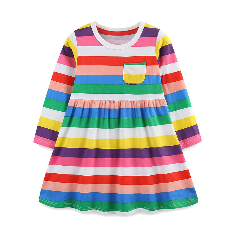 Long-sleeve Girls' Dresses for European and American Markets Cartoon ...