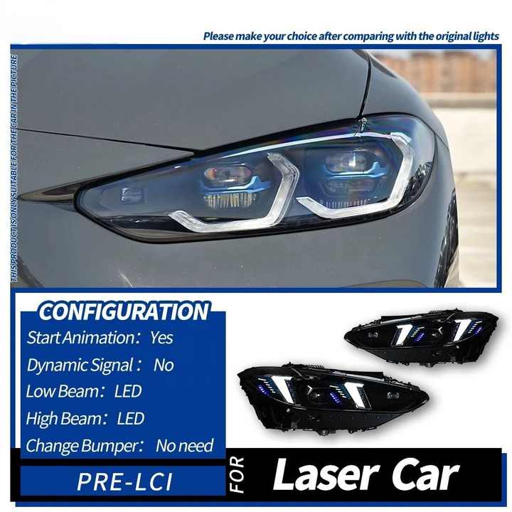 4 Series G22 G23 G26 G82 M4 425i 430i 435i LED Modified Headlights DRL ...