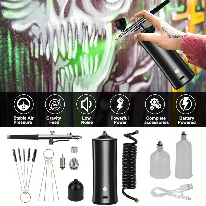 Latest Products 2026 Spray Tan Gun Tattoo Machine Kit Car Paint Spray ...