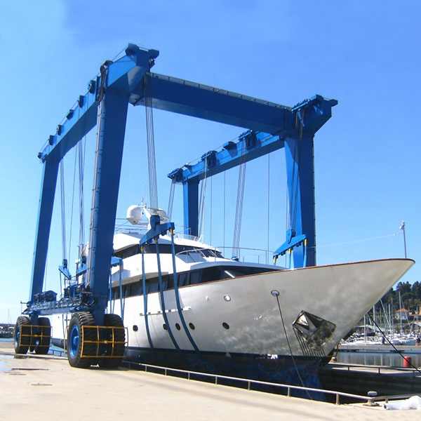 100 Ton 150 Ton Travel Lift Yacht Crane Mobile Lift Boat for Sale ...