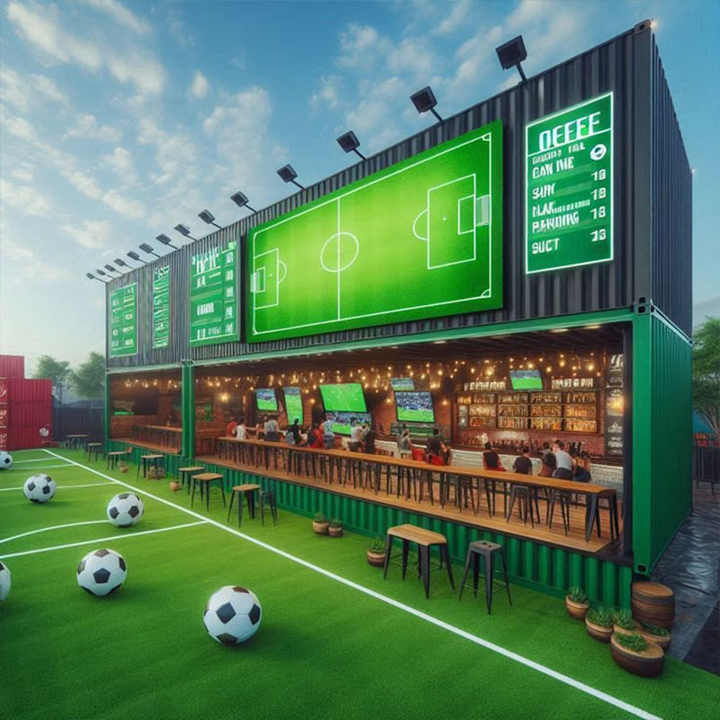 High Quality Sports-Themed Pub Container for Fan Zones for Soccer Bars ...