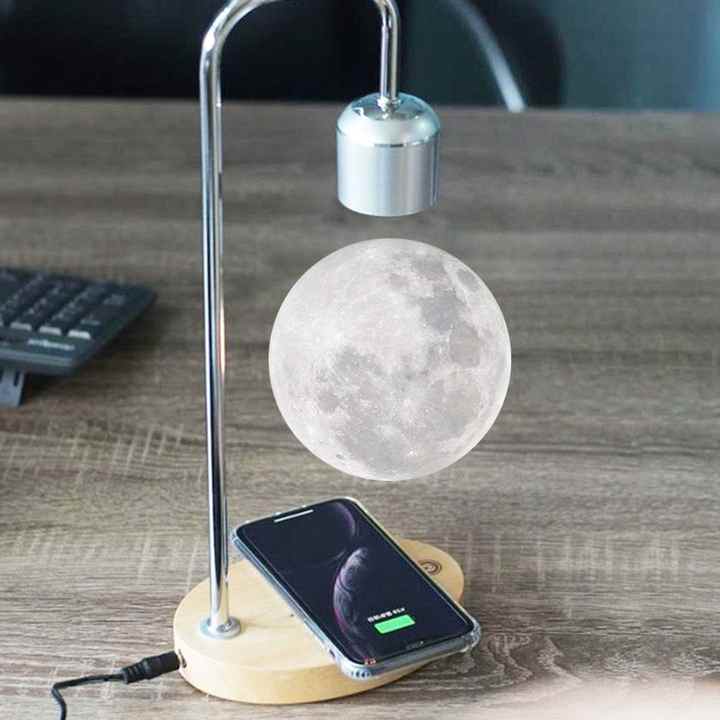 3D Printed Magnetic Levitating Moon Desk Light Study Reading Light ...