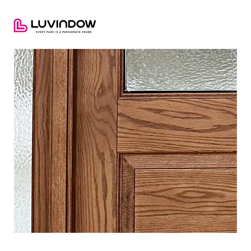 Durable Thermal Insulation Low Maintenance Solid Wood Exterior Doors ...
