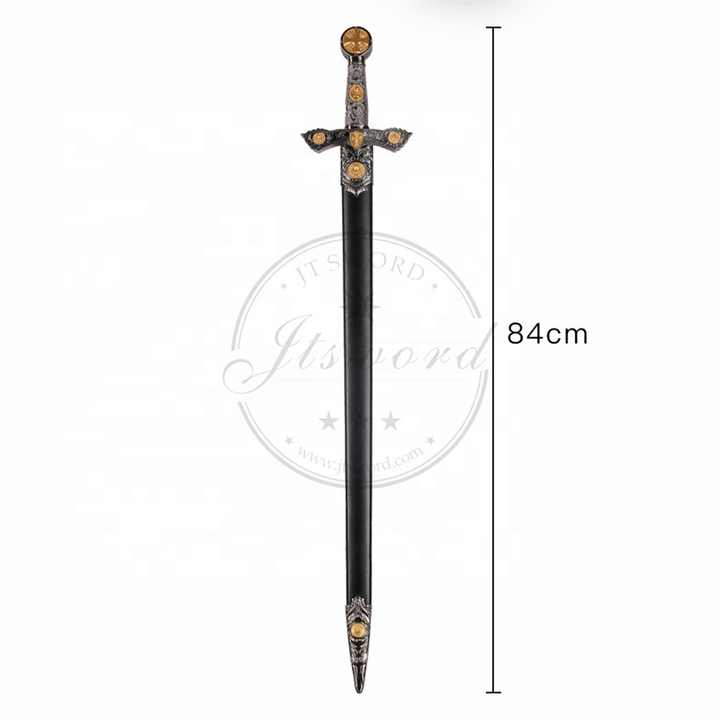 85cm Real Medieval Weapon - Crusader Knight Templar Sword