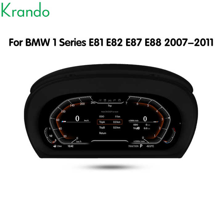12.3 Inch Digital Instrument Cluster for BMW 1 Series E81 E82 E87 E88 2007-2011 Car Virtual ...