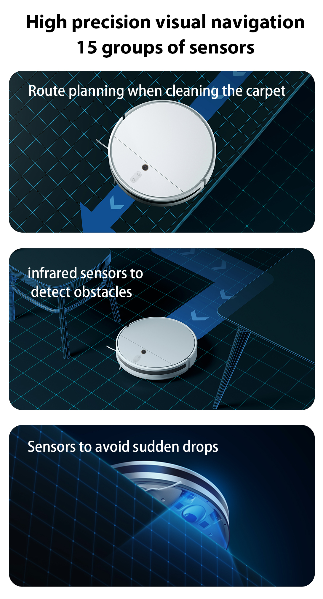 Robot Hút Bụi Xiaomi Robot Hút Bụi 2c Mi Home Điều Khiển Bằng Ứng Dụng ...