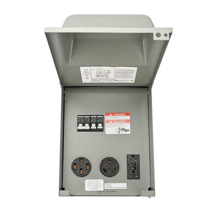 Temporary Power Outlet Panel, Power Circuit Breaker Panel with 20, 30 ...