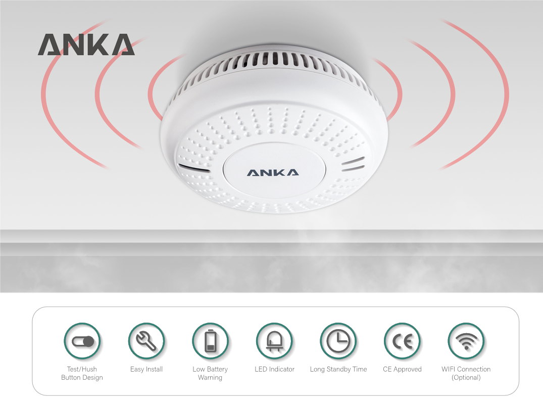 ANKA Smart home security alarms manufacturer wholesale smoke alarm ...