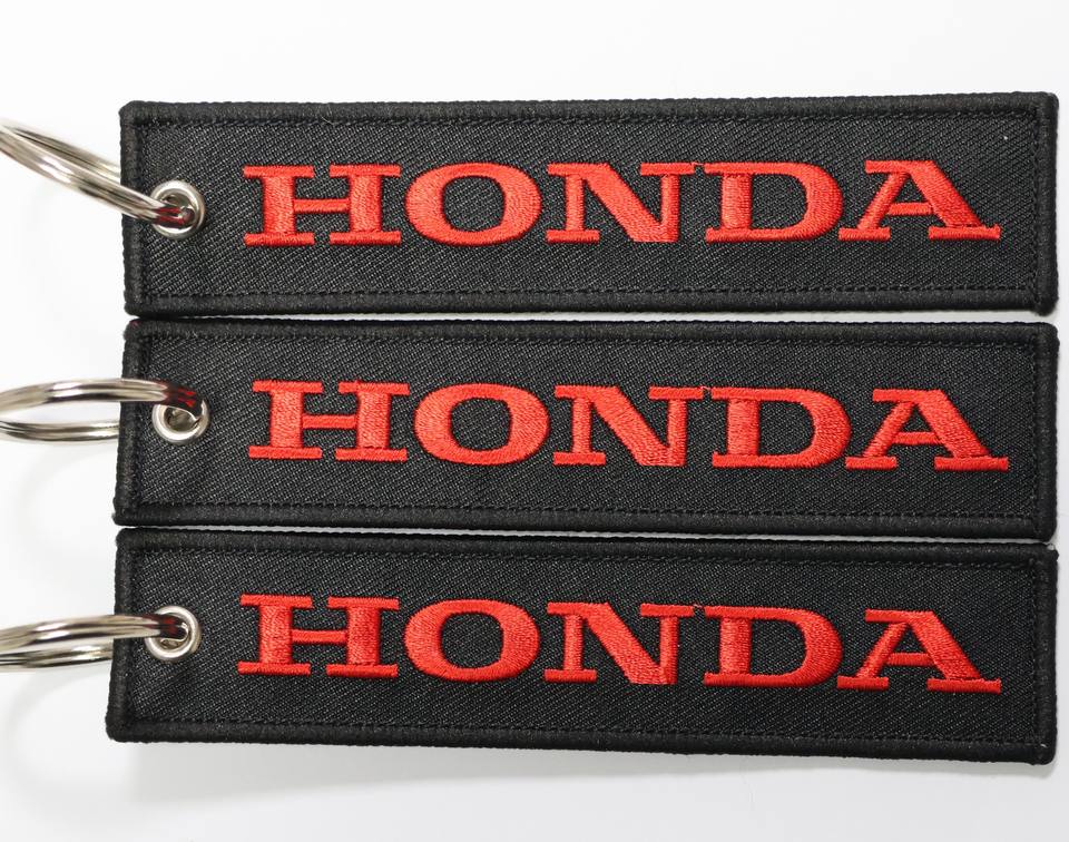 Custom logo Key Tag Embroidered Key Ring Custom Motorcycle Jet Tag Key ...