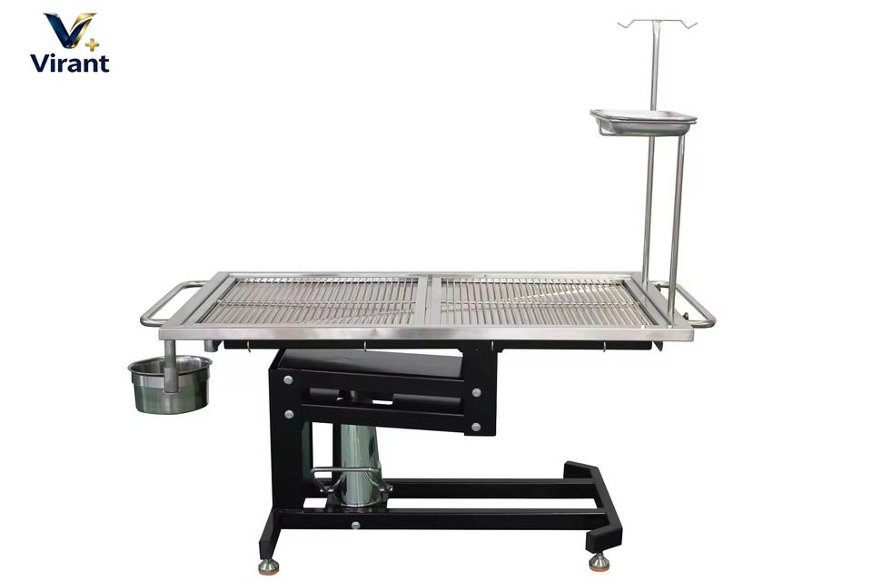 Veterinary Hydraulic Scissor Lift Operating Table with Grid Top ...