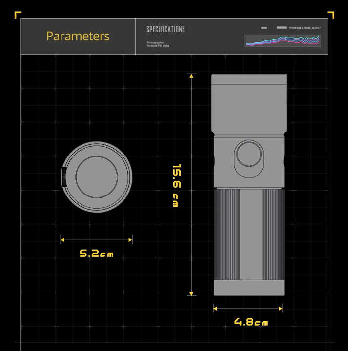 SIDANDE Videography Flashlight - Ideal for Photography & Video