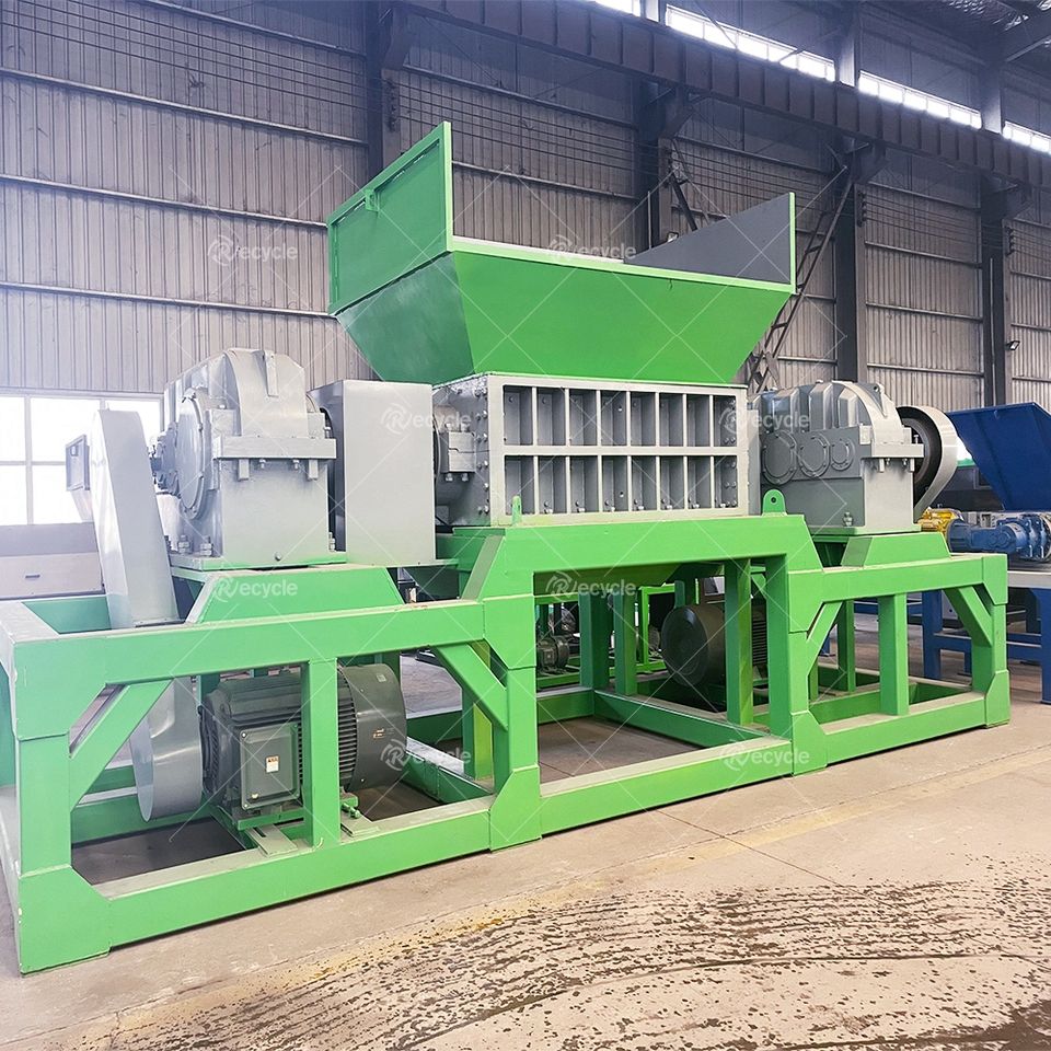 Smart Control Shredding System Scrap Tire Crusher Shredding Machine ...