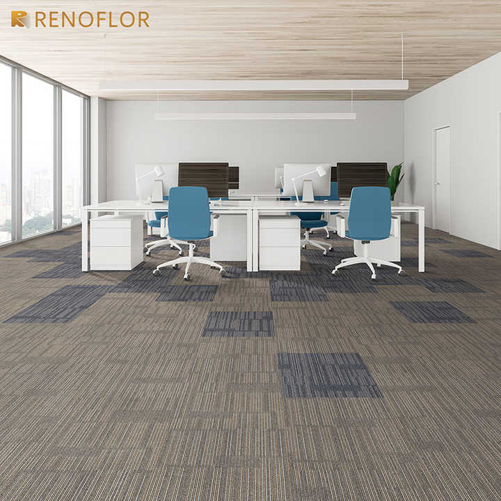 Eco-friendly Fireproof Cushioned Reversible Carpet Tile 50x50 PVC ...