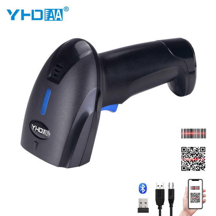 YHDAA Fast Scanning 2D CMOS Barcode Reader Wireless Bluetooth Handheld ...