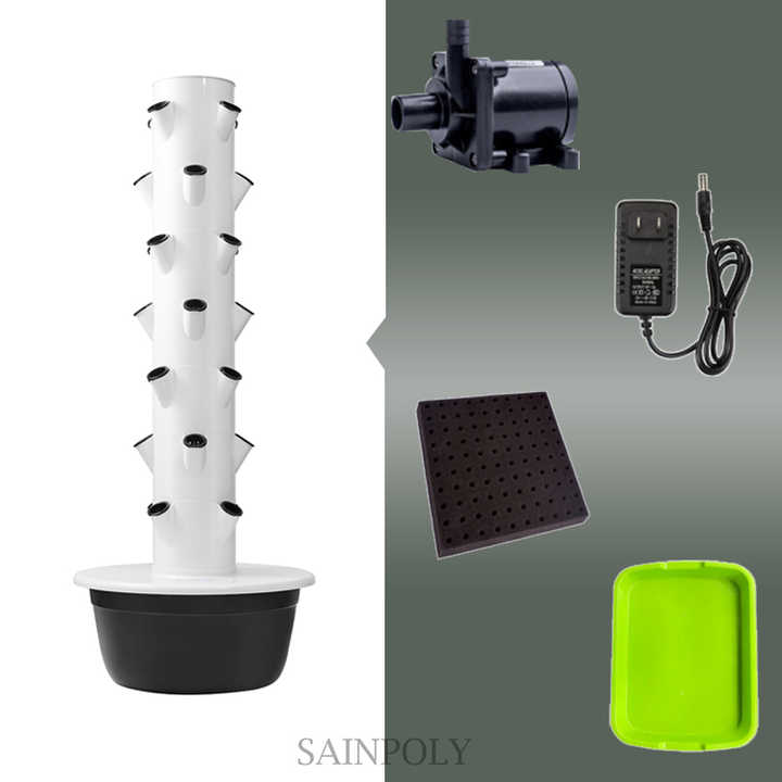 Commercial Hydroponic Tower System - Vertical Grow Tower for Indoor ...