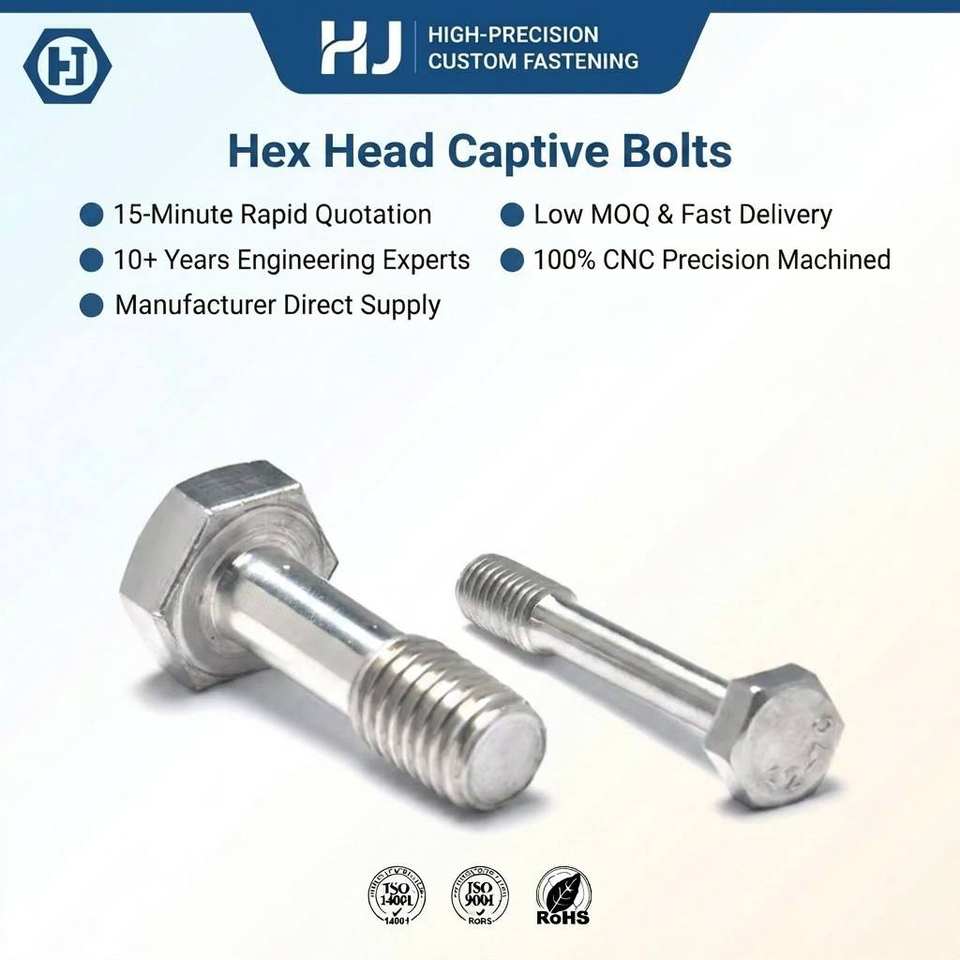 External Hexagon Captive Screw A2-70 Grade Stainless Steel for Heavy ...