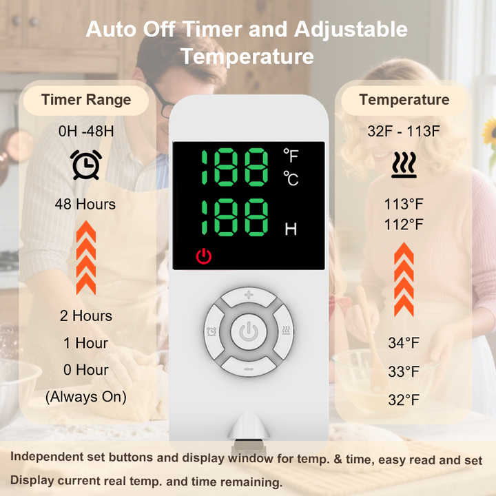 Dough Proofing Box Heated Foldable Bread Proofer with Temperature ...