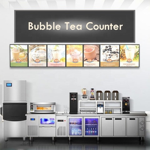Commercial Automatic Bubble Tea Counter Customize Drink Station Popping ...