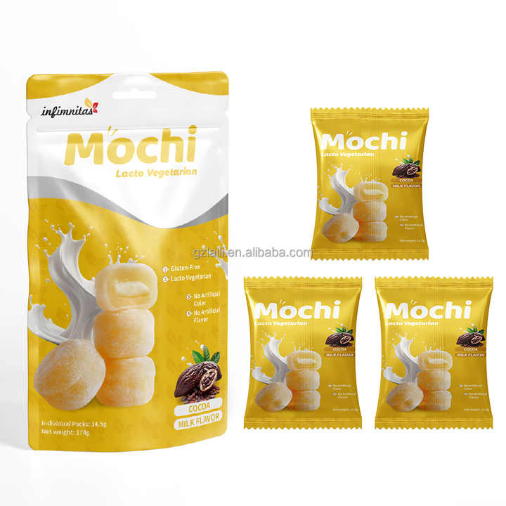 Snacks Delicious Sandwich Mochi With Jam Japanese Mochi Cocoa Milk ...
