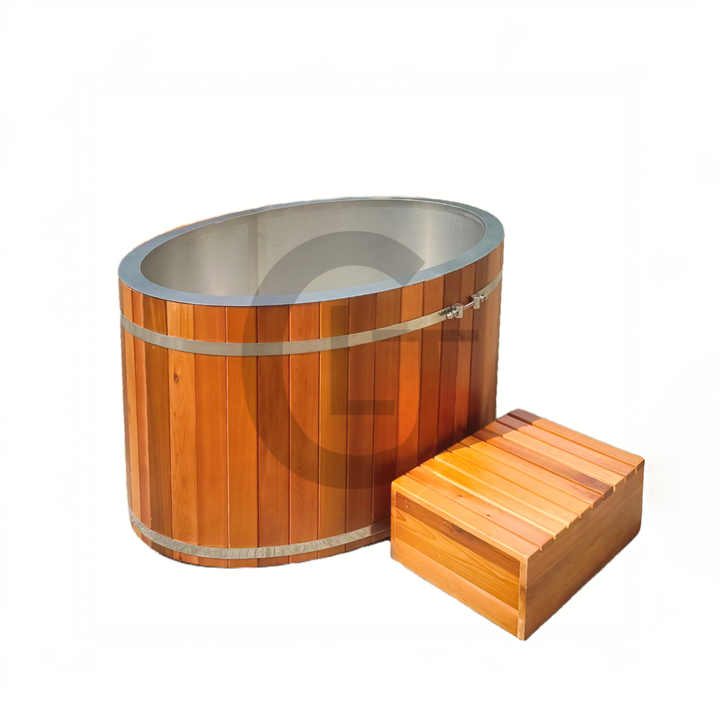 Red Cedar Ice Bath - Ultimate Cold Plunge Tub for 1 Person