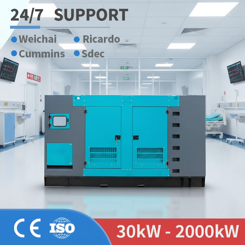 75KW Diesel Generator Hospitals Stable Output Precision Medical ...