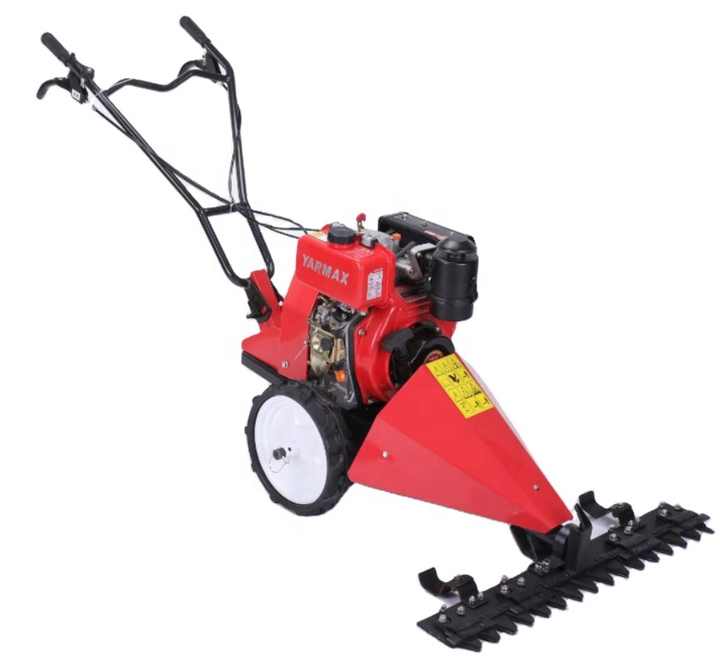 China Walk Behind Scythe Grass Mower With Diesel Engine for Sale ...