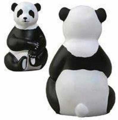Panda Shape Stress Ball Creative Rubber Panda Animal Soft Toys Panda ...
