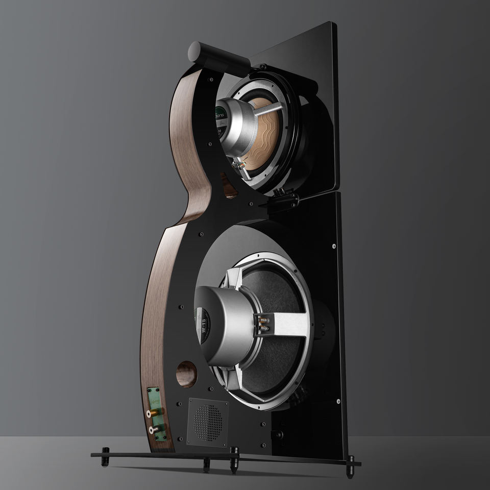 LS-18 Lii Song 10 Inch Home Baffle Speaker Pair with 15 Inch Subwoofer ...