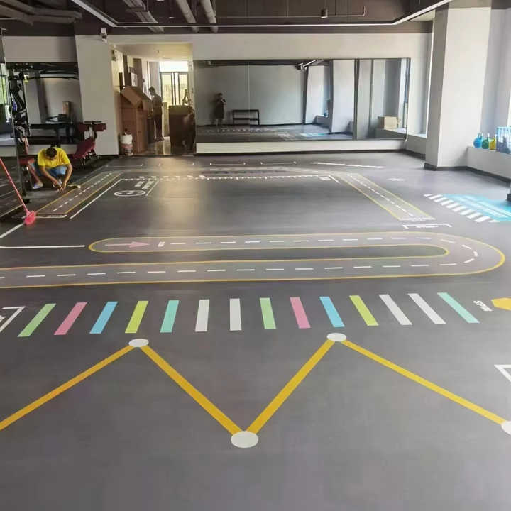 Nursing House Shopping Mall PVC Heterogeneous Flooring with Compact ...