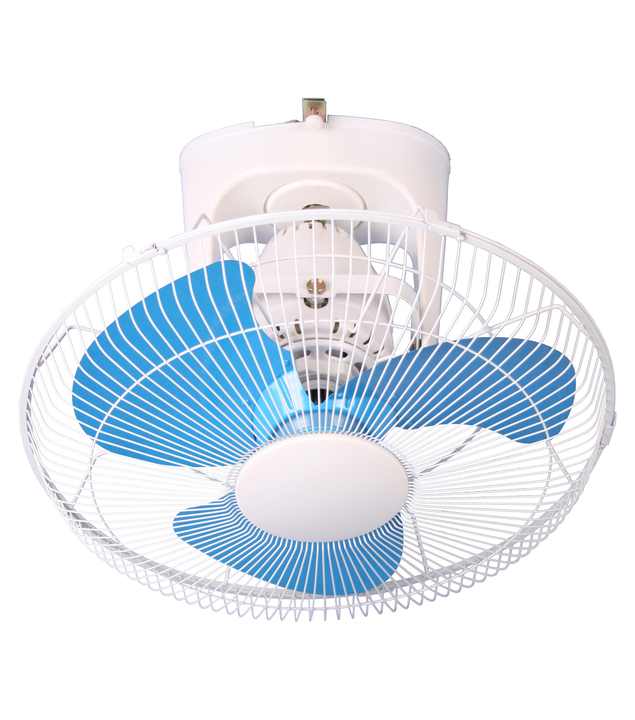 AC 220V Electric Ceiling Fan 16 Inch Orbit Fan 3 Metal Blades Wall ...