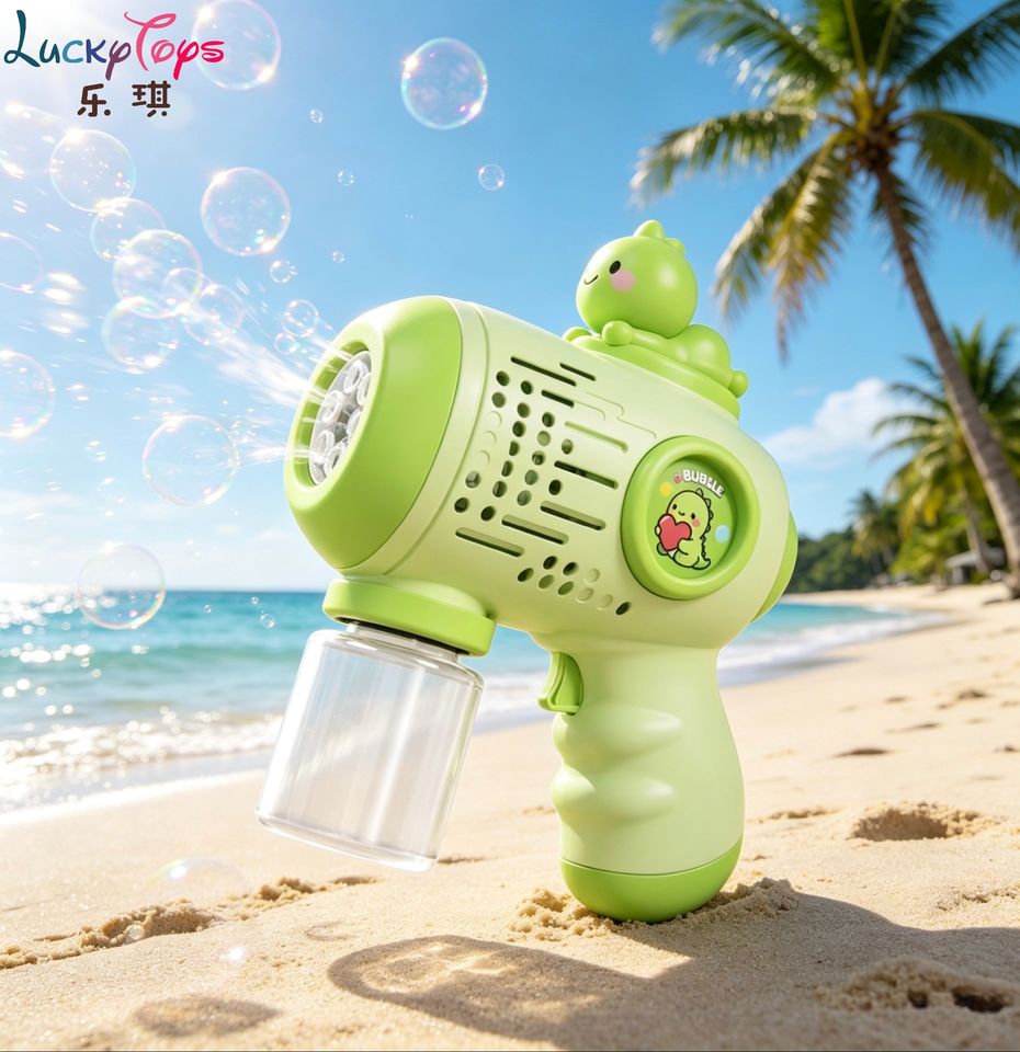 Outdoor Plastic Electric Bubble Gun Machine Swimming Pool Porous Design ...