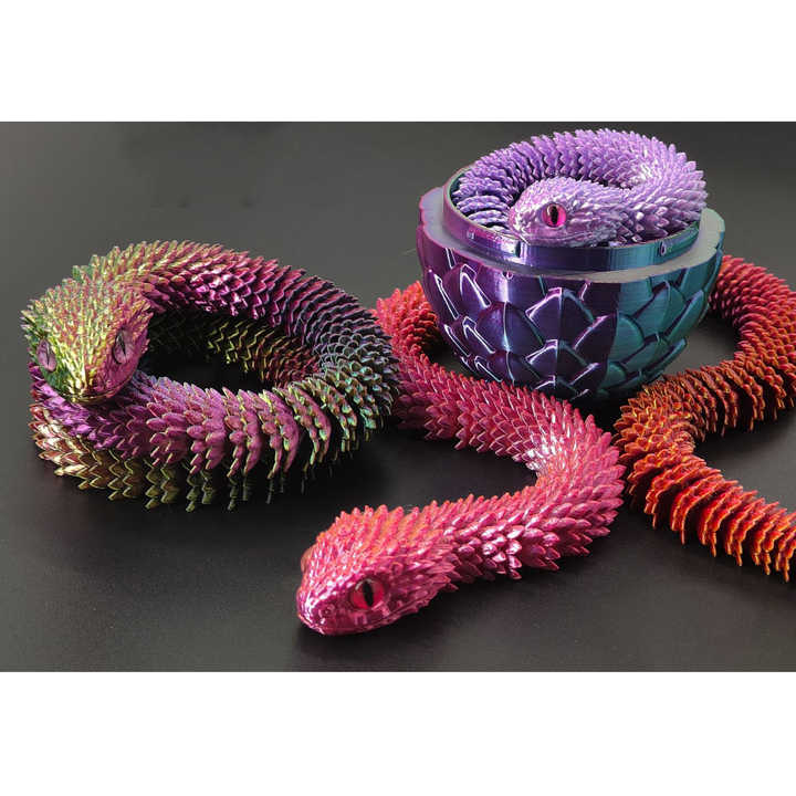 3d Printed Articulated Snake Realistic 3d Printed Snakes Creative ...