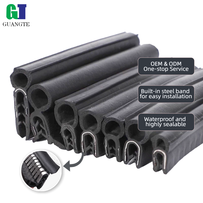 Car Soundproofing Weatherstripping EPDM Rubber Seal Protection Strip ...