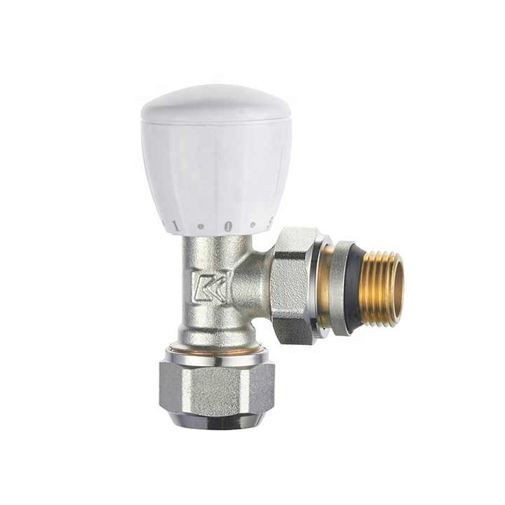 DN15-25 Brass Angleradiator Valve for Heating Control Hvac