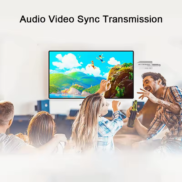 300M 4K Wireless HDMI Extender Transmitter 2.4GHz/5.8GHz WiFi HDMI ...