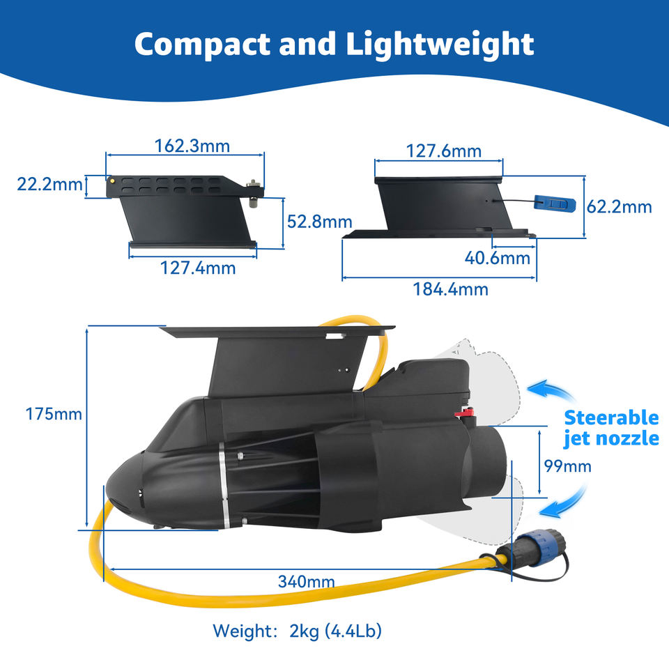 Directional Inflatable Fishing Boat Motor Engine by Kedean