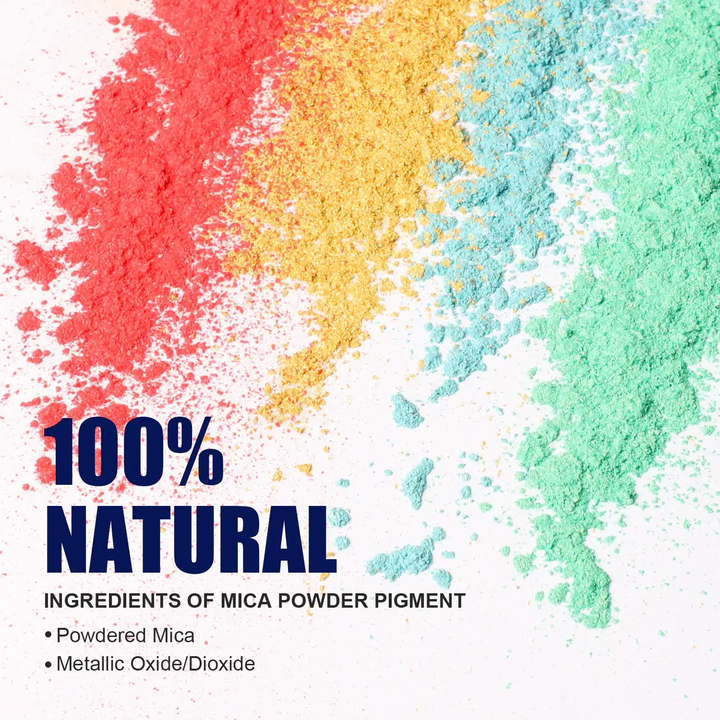 Cosmetic Grade Mica Powder Bulk Multicolour Natural Pigment