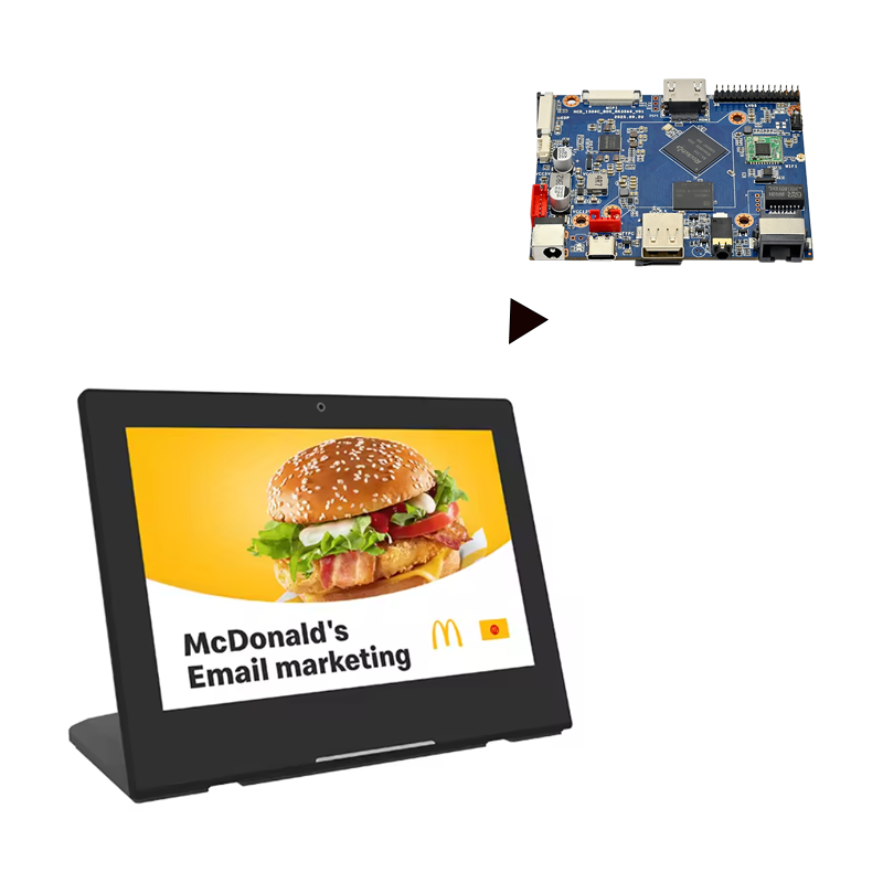 Mini PCBA Board Rockchip RK3566 Android/Ubuntu/Debian12 with POE for Advertising Display Desktop ...