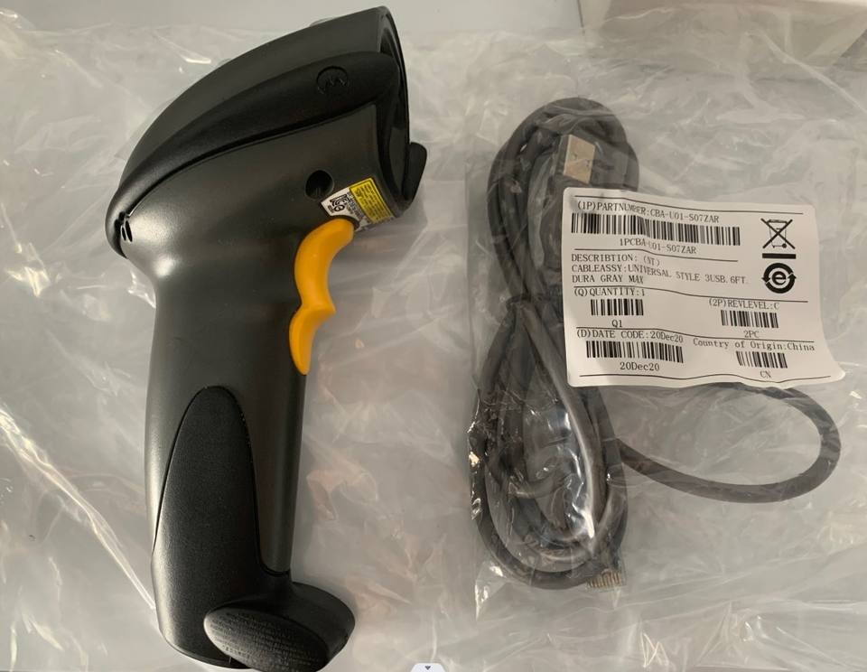 99% New Zebra DS6708 2D Barcode Scanner with CCD Technology 200 Scans ...