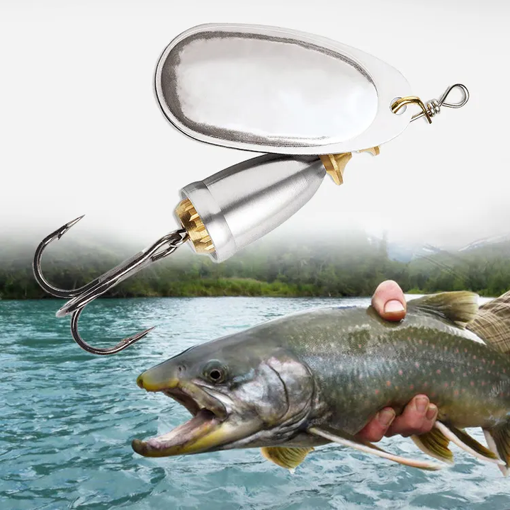 Custom Blades Bell Shape Metal Spoon Spinner Bait Fishing Spinner Lures ...